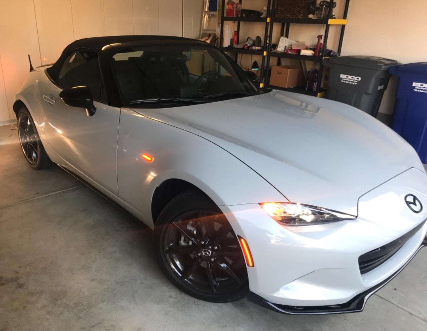 Clear Lens Amber LED Front Side Marker Light Kit For 16-up Mazda MX-5 ...