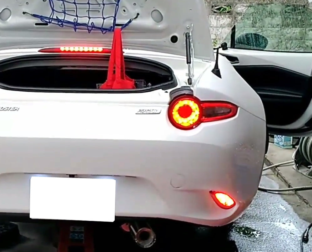 Red/White LED Rear Fog/Reverse Light Conversion Kit For 2016-up Mazda ...