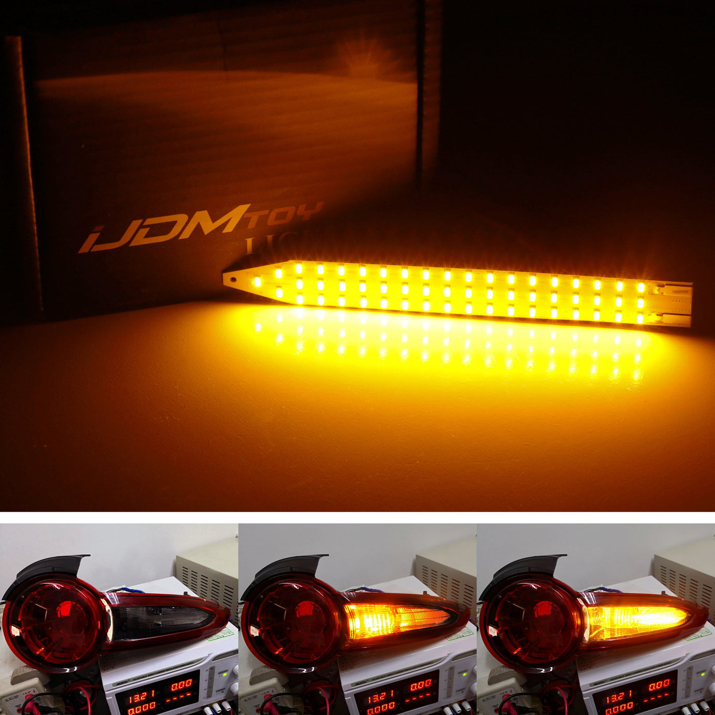 Amber Full LED Sequential Flash Turn Signal Lighting Kit For 16-up Maz ...