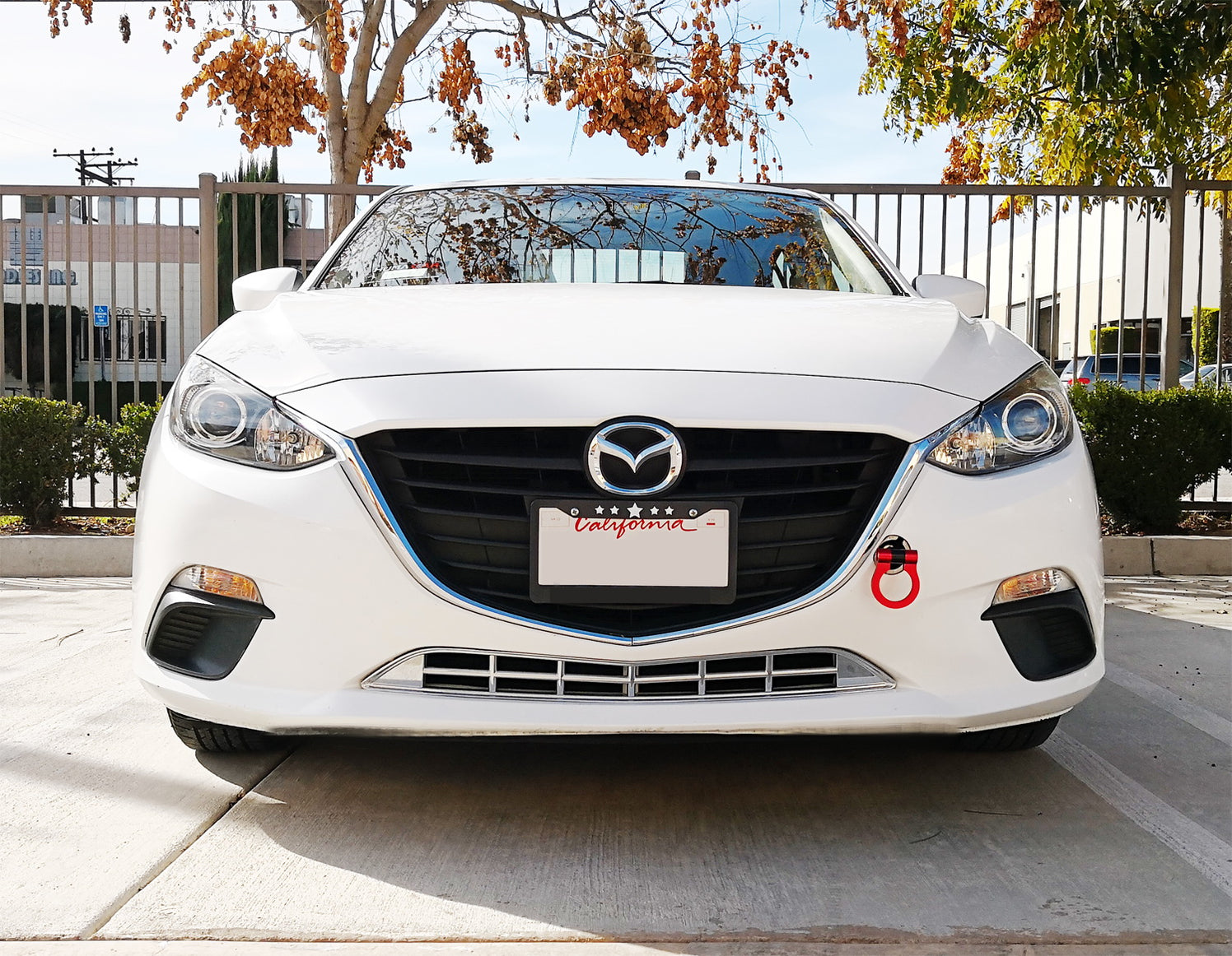 Red Track Racing Style Aluminum Tow Hook Ring For 14+ Mazda 3 6 CX5 MX ...