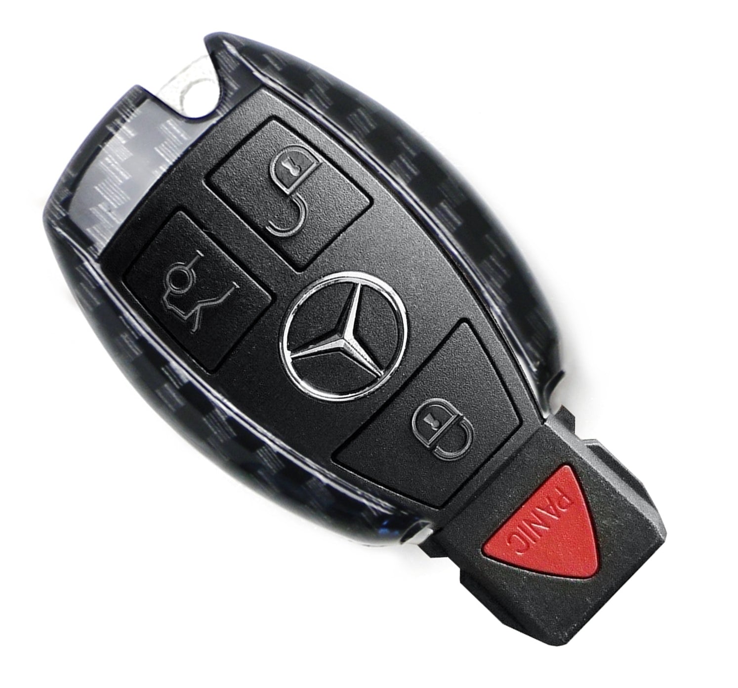Carbon Fiber Remote Smart Key Fob Shell For Mercedes C E S M Class etc ...