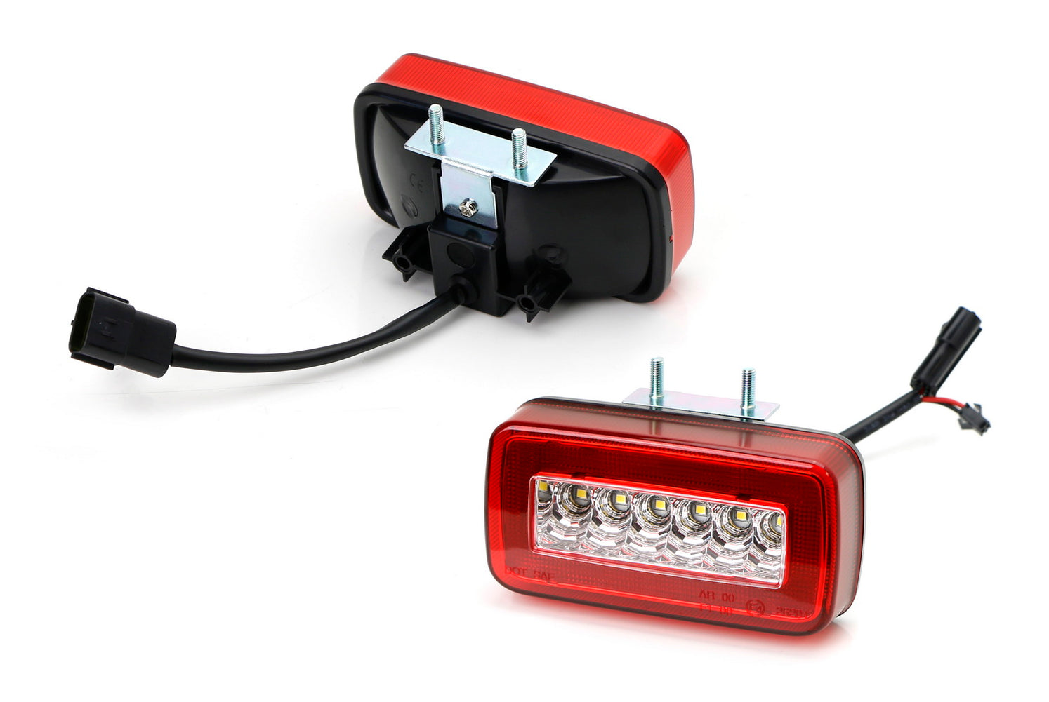 Red Lens Full LED Rear Foglight, Backup Reverse Lamps For Mercedes W46 ...