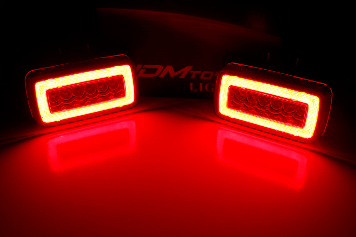 Red Lens Full LED Rear Foglight, Backup Reverse Lamps For Mercedes W46 ...
