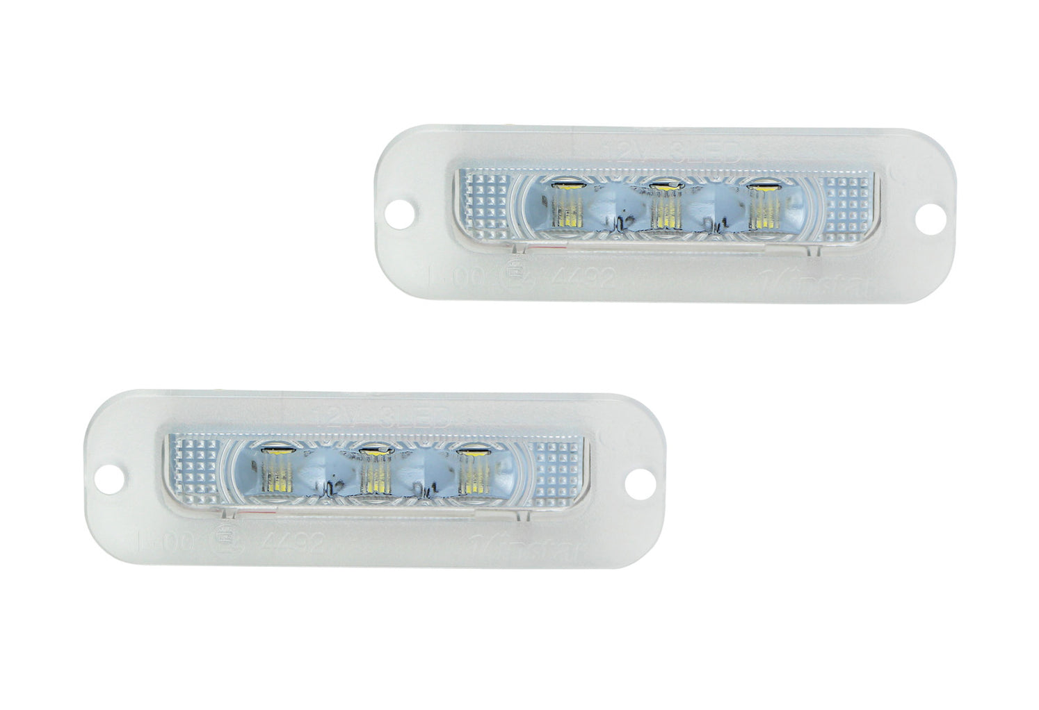 White CAN-bus LED License Plate Lights For 90-12 Mercedes W463 G500 G5 ...