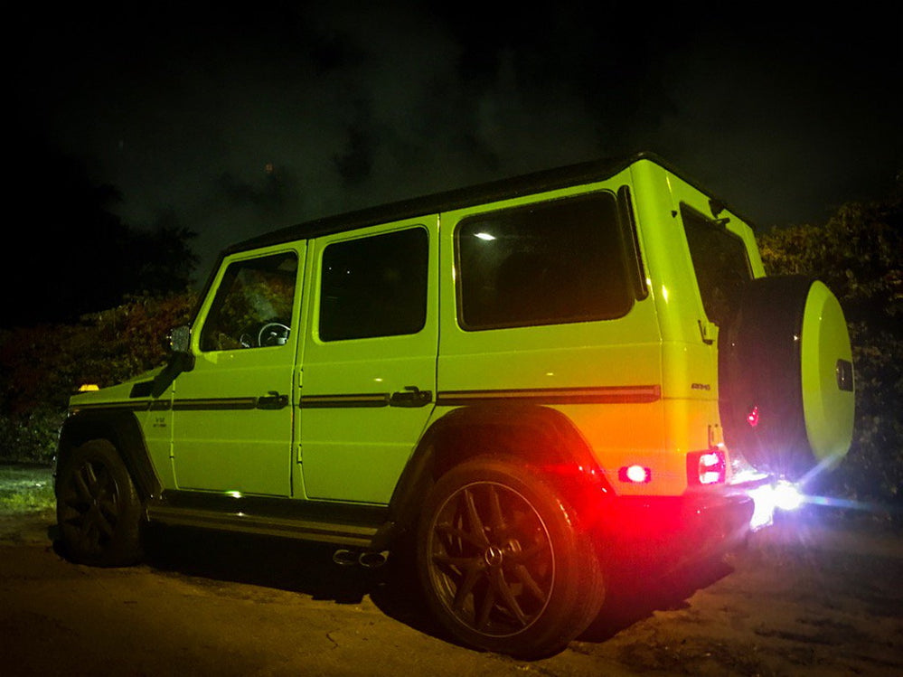 White CAN-bus LED License Plate Lights For 90-12 Mercedes W463 G500 G5 ...