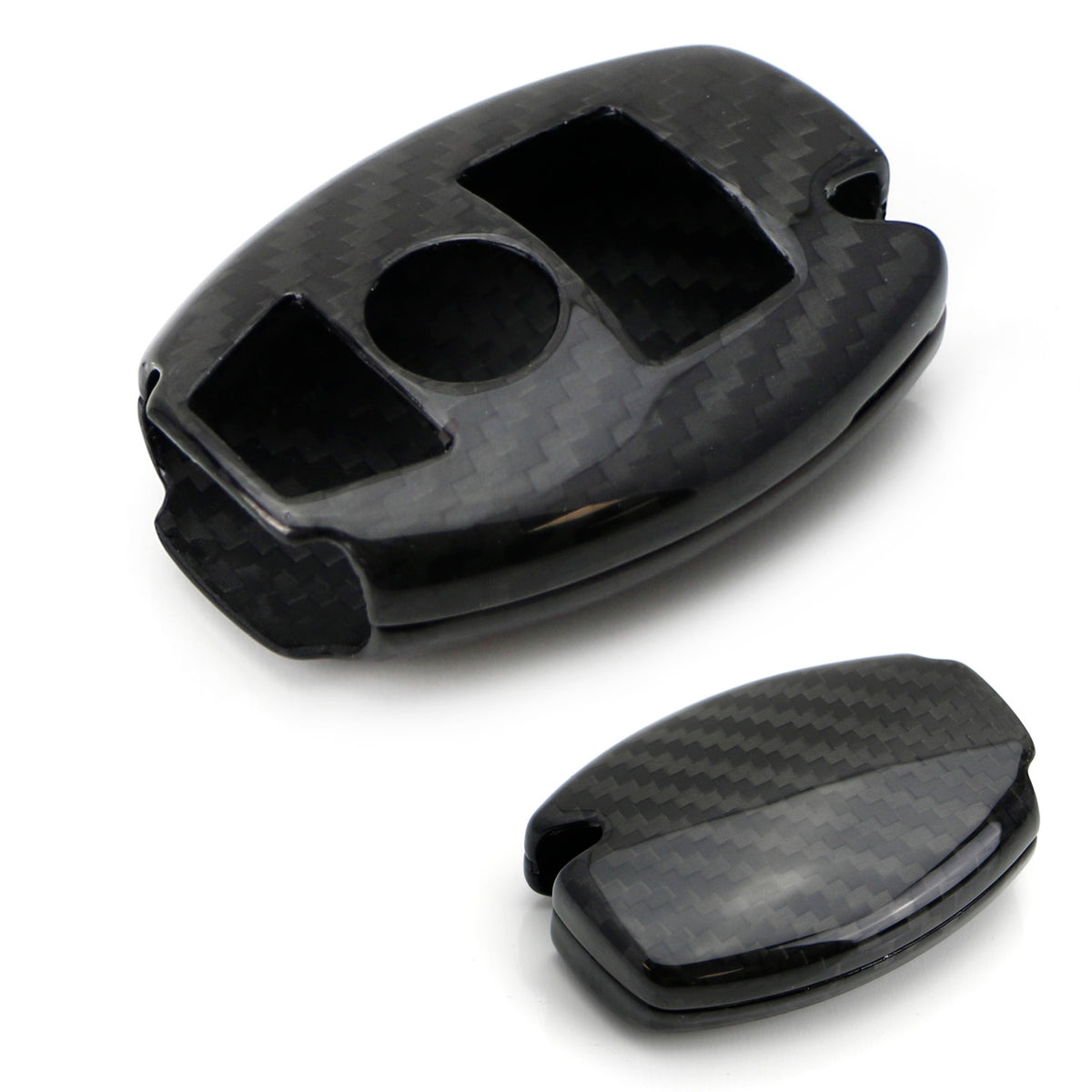 Real Carbon Fiber Key Fob Cover For Mercedes C E S M CLA CLS CLK GLK G ...