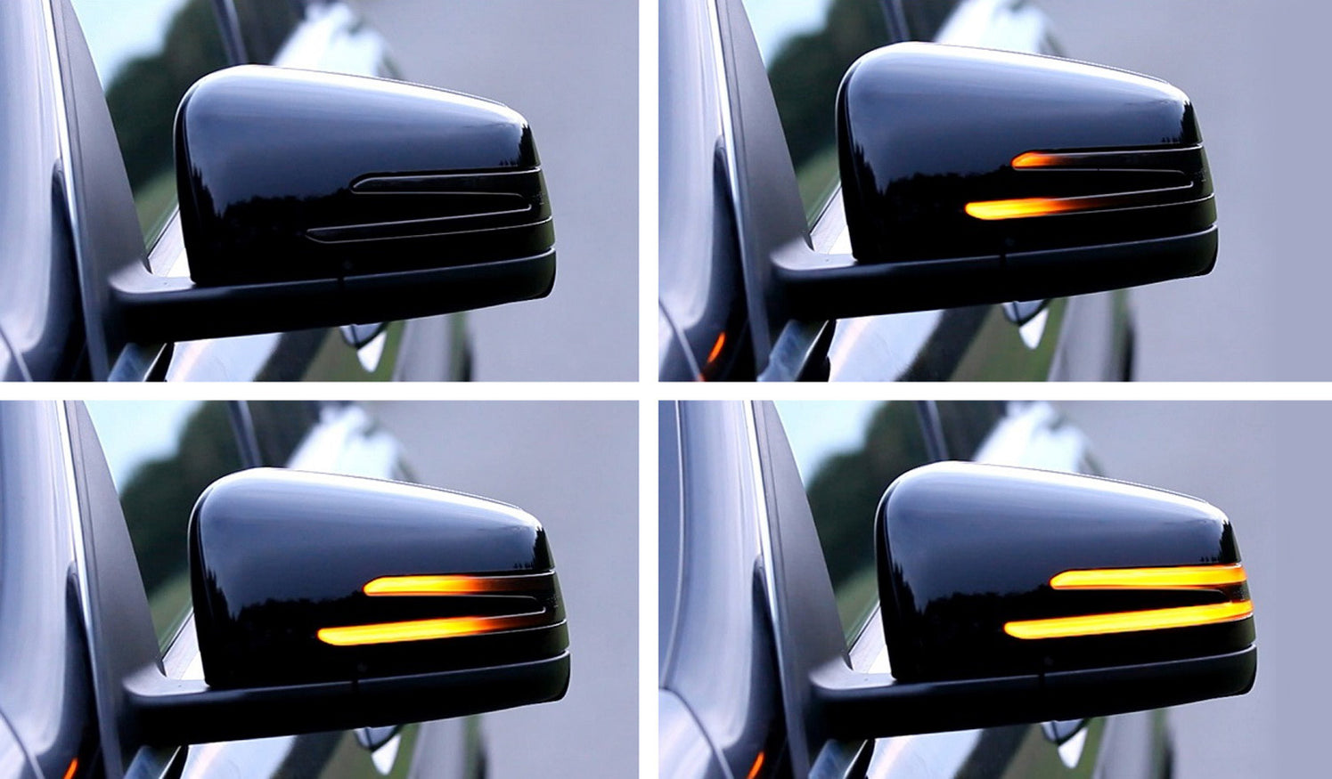 Side Mirror Sequential Blink Turn Signal Light For Mercedes C E S CLA ...