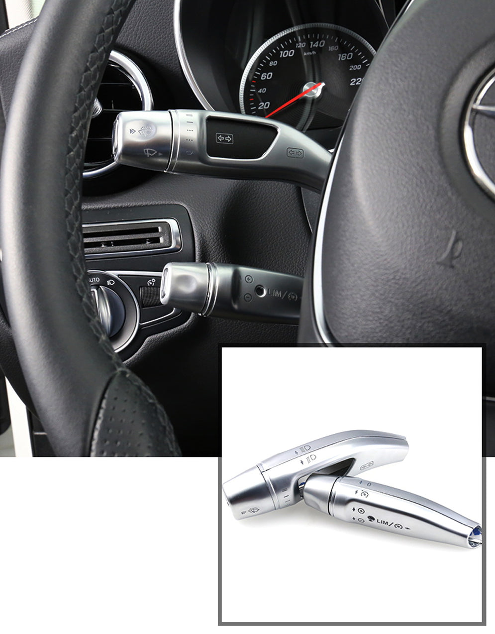 Wheel Gear Shifter, Cruise Lever, Windshield Wiper Switch Covers For M ...