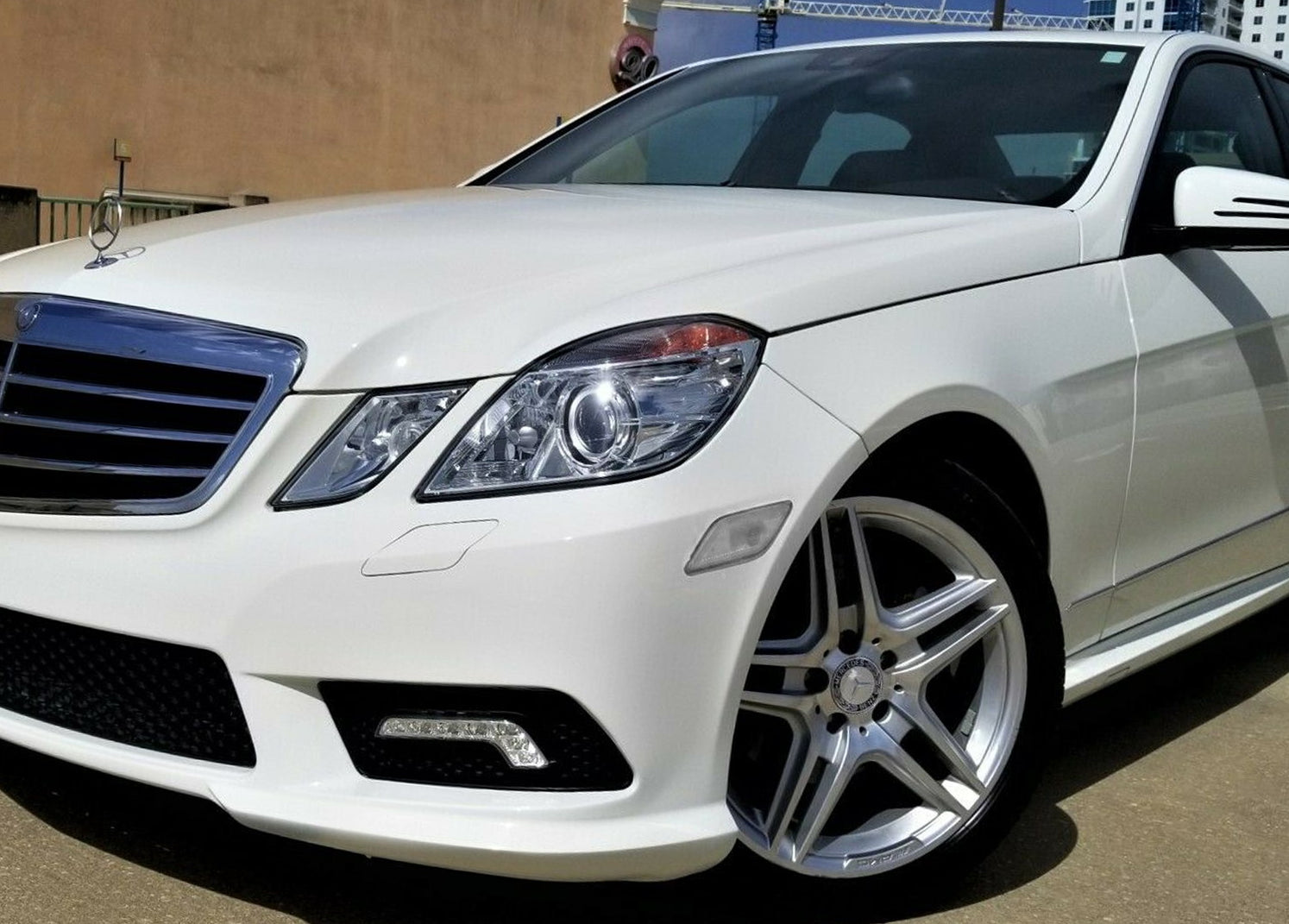 Clear Lens Front Side Marker Housings For 2010-13 Mercedes W212 E-Clas ...