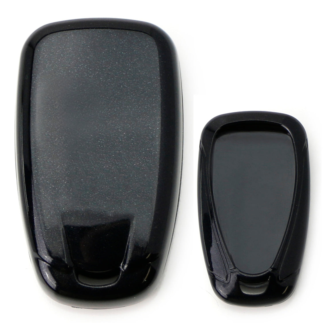 Glossy Black Smart Key Fob Shell For Chevy Camaro Malibu Cruze Spark V ...