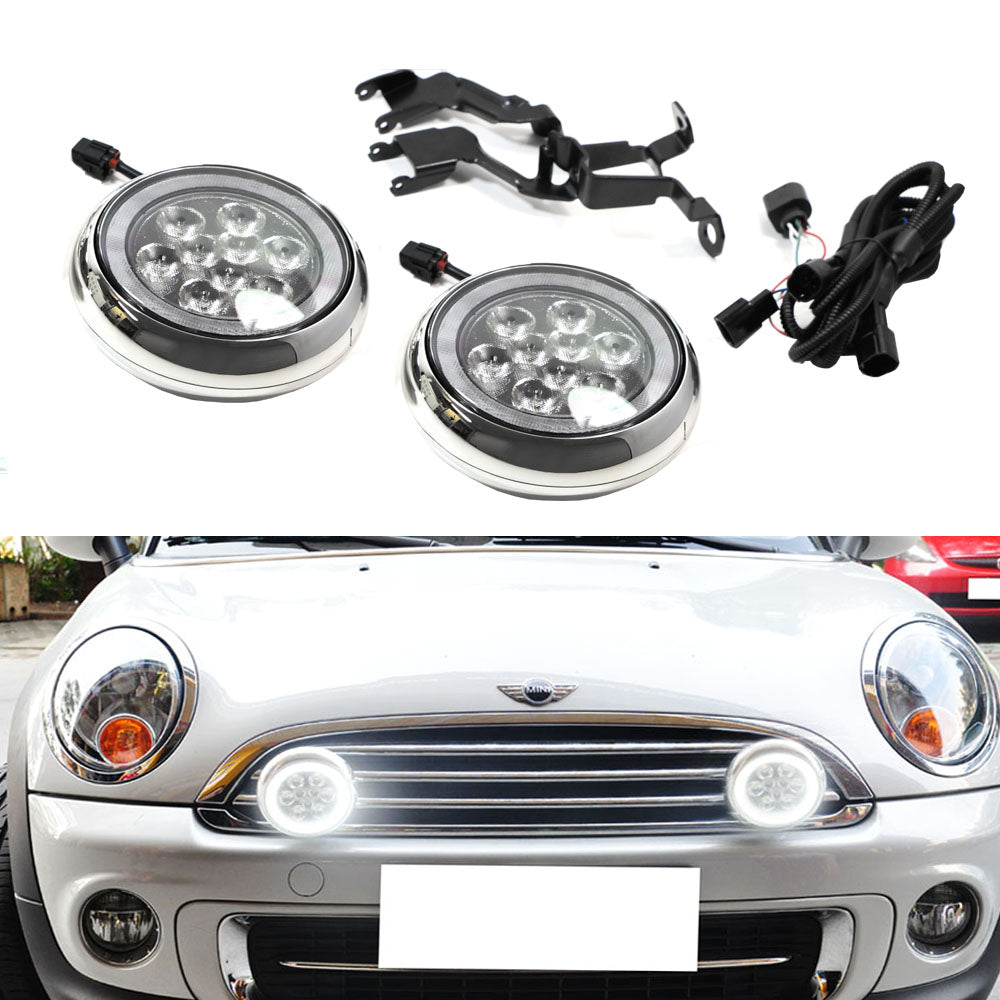 LED Rally Driving Light Halo Ring Daytime Running Lamps For MINI Coope ...