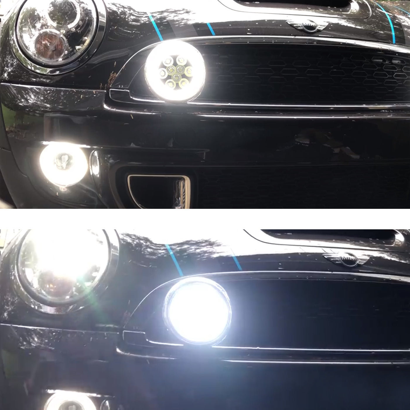 LED Rally Driving Light Halo Ring Daytime Running Lamps For MINI Coope ...