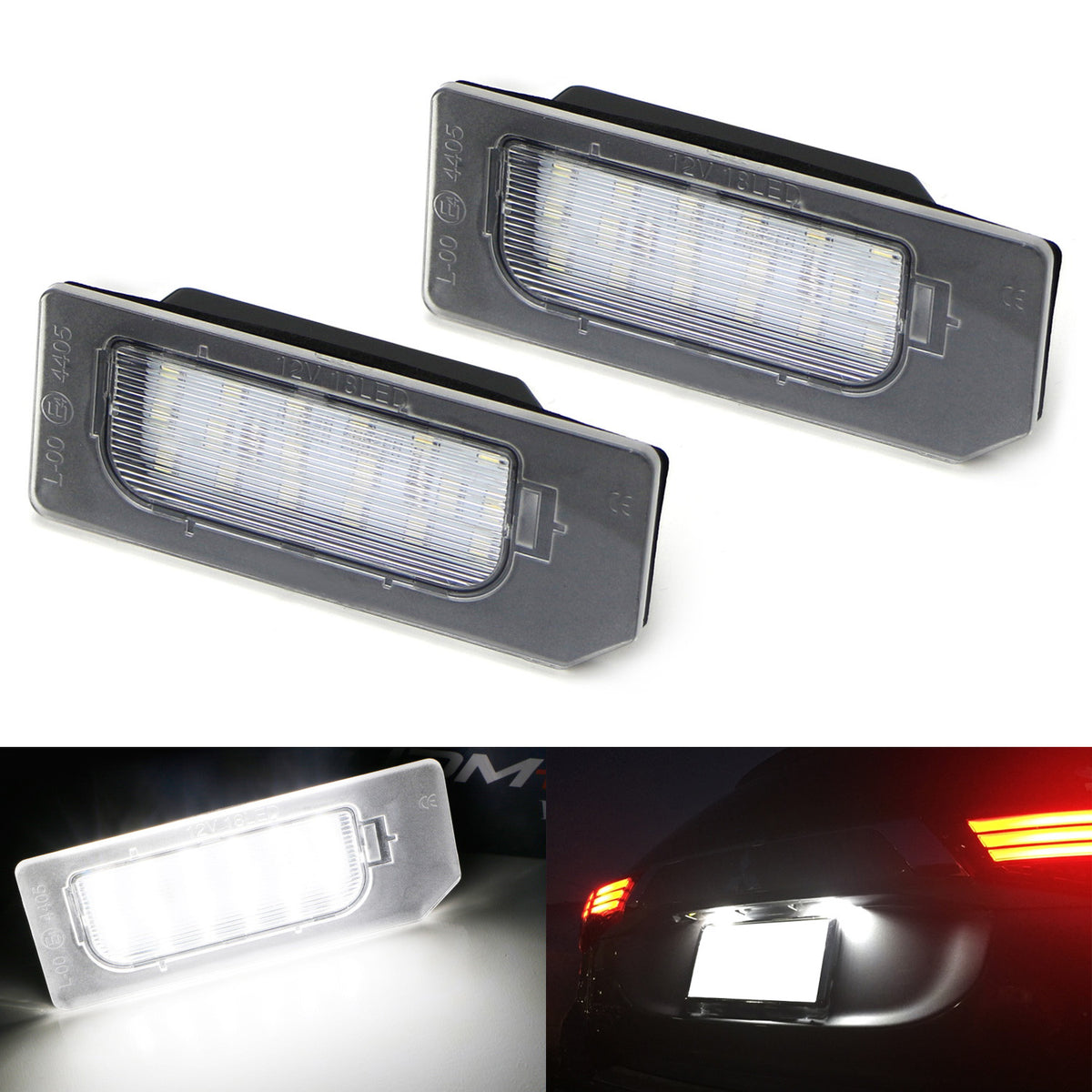 OE-Fit 3W Full White LED License Plate Light Kit For 2010-20 Outlander ...