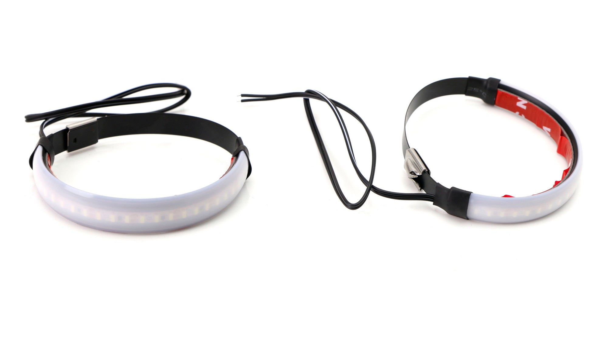 Universal Wrap Around Mount White LED Driving Running Light Strip For ...