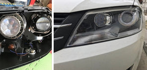 Mini 3" Q45 Style Multi-Lens 25W LED Projector Kit For Headlight Custo ...