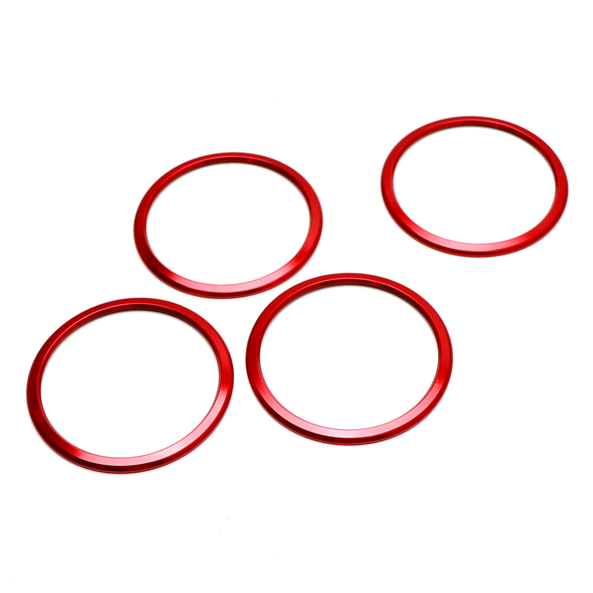 4pc Red Air Conditioner AC Vent Outer Ring Decoration Trims For Chevy — iJDMTOY.com