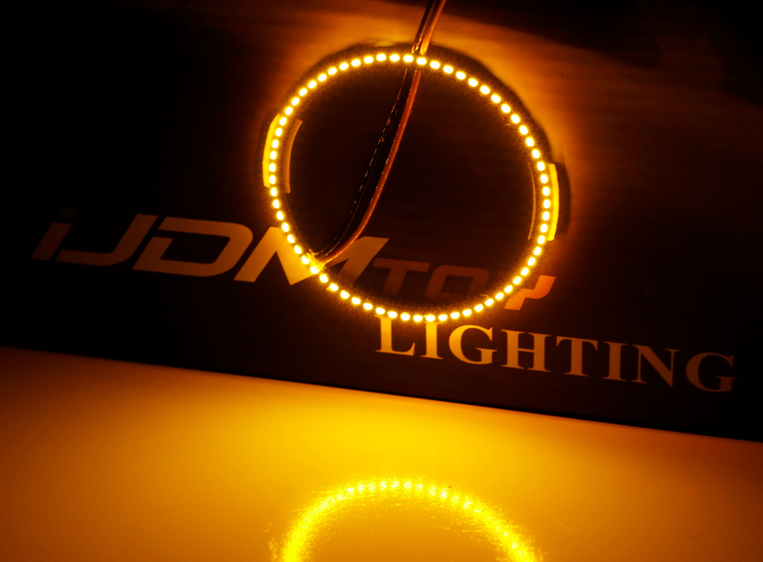 66-SMD Amber Z4 Style LED Illuminating Rings For Nissan 350Z 370Z Side ...