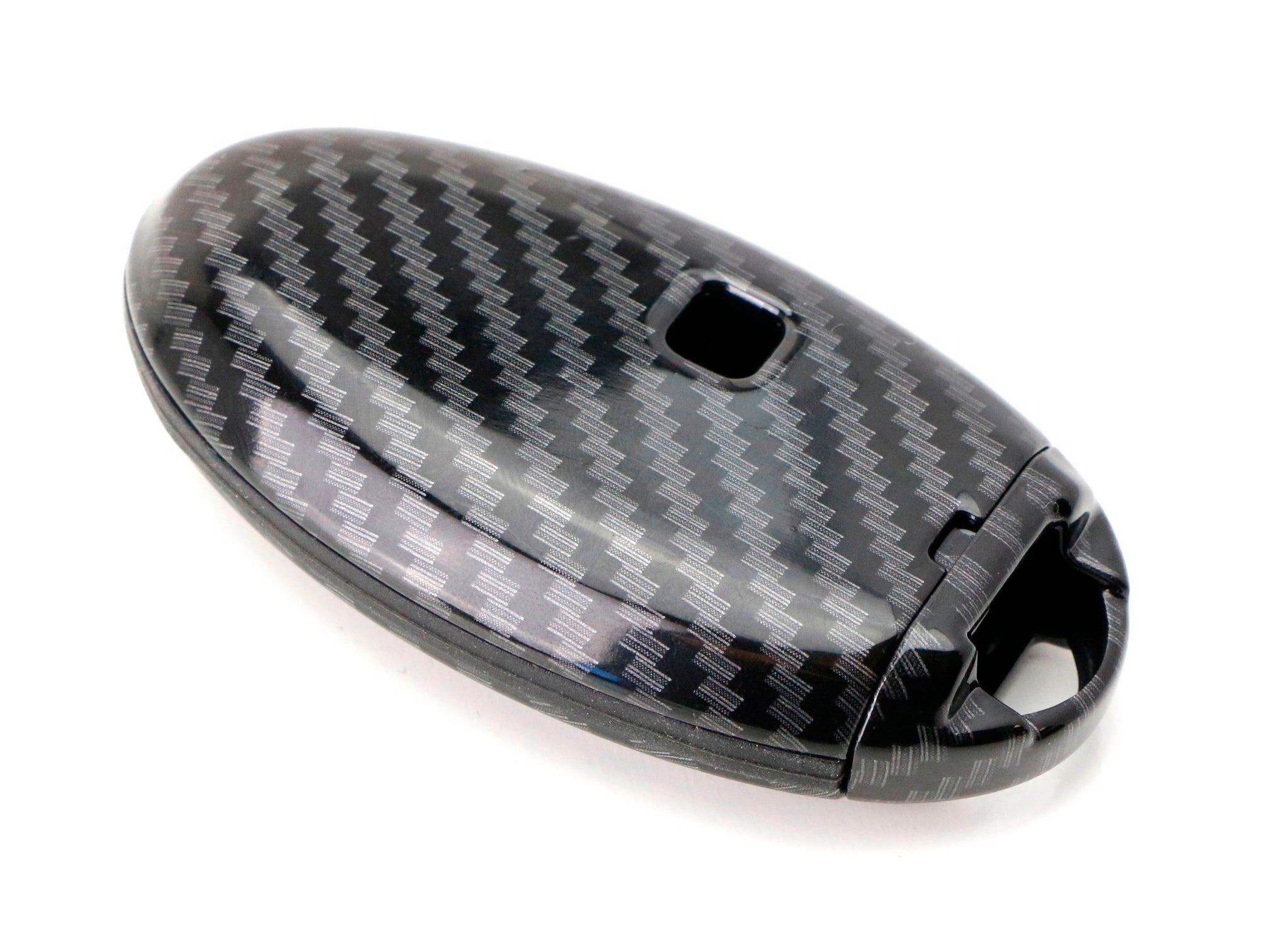 Carbon Fiber Smart Key Fob Shell w/ Button Skin For Nissan Armada Rogu ...