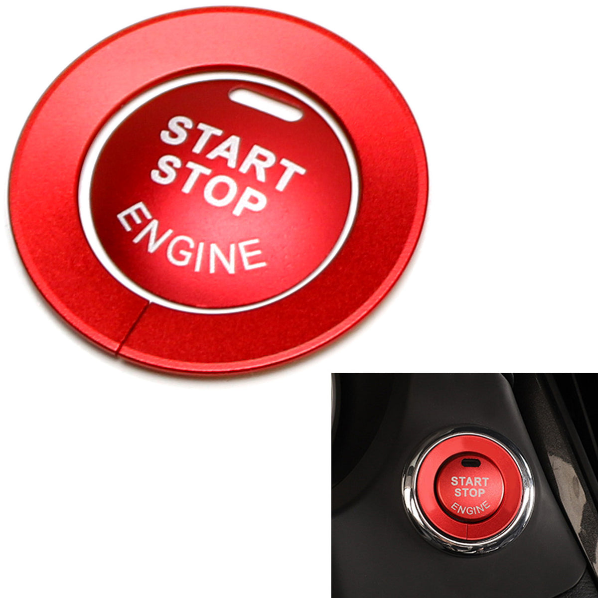 Engine Start/Stop Push Start Button Cover&Ring For Nissan Infiniti Q50 ...