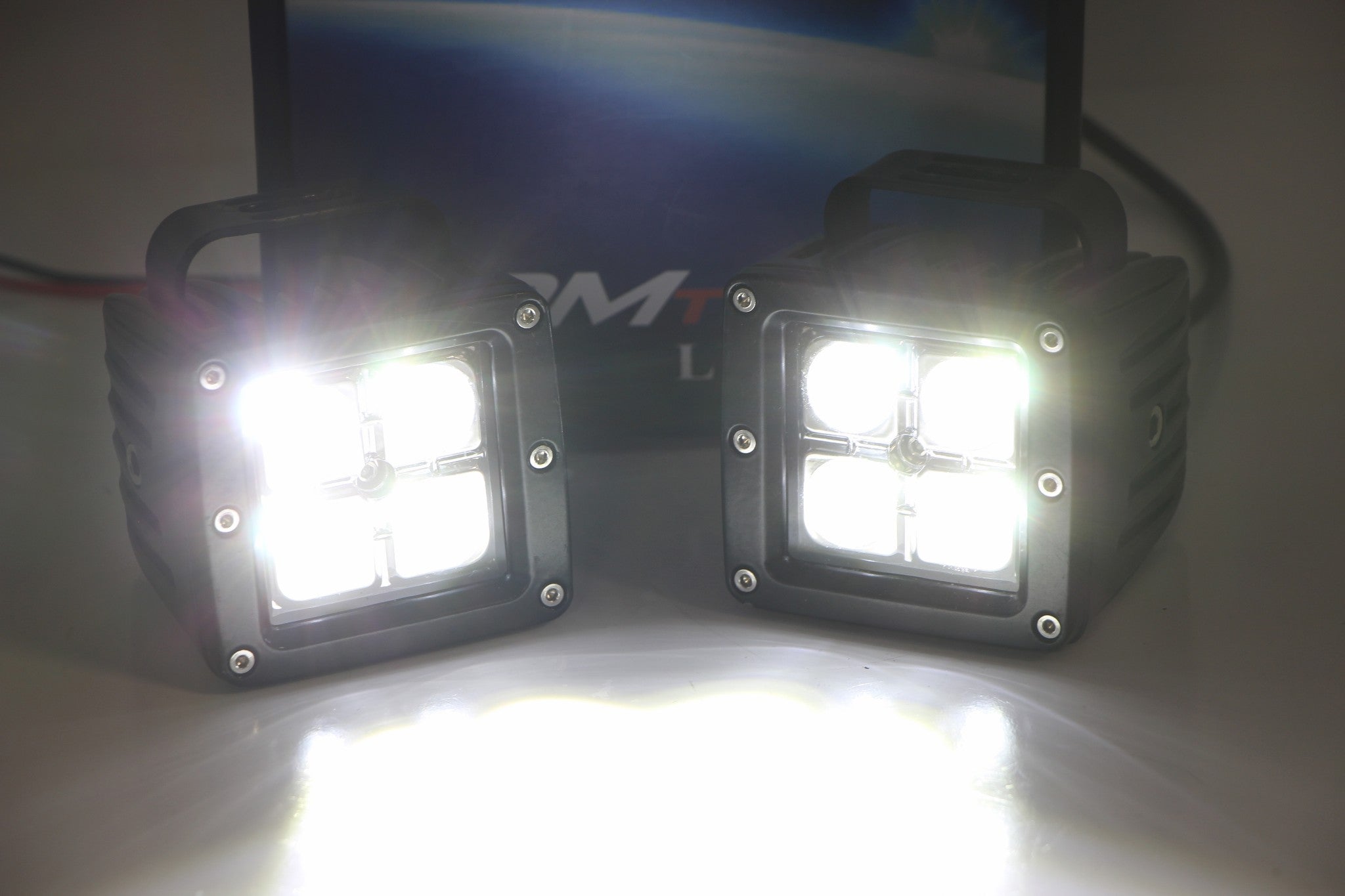 CREE LED Pod Lights w/ A-Pillar Mounting Brackets, Wiring For 2017+ Ni ...