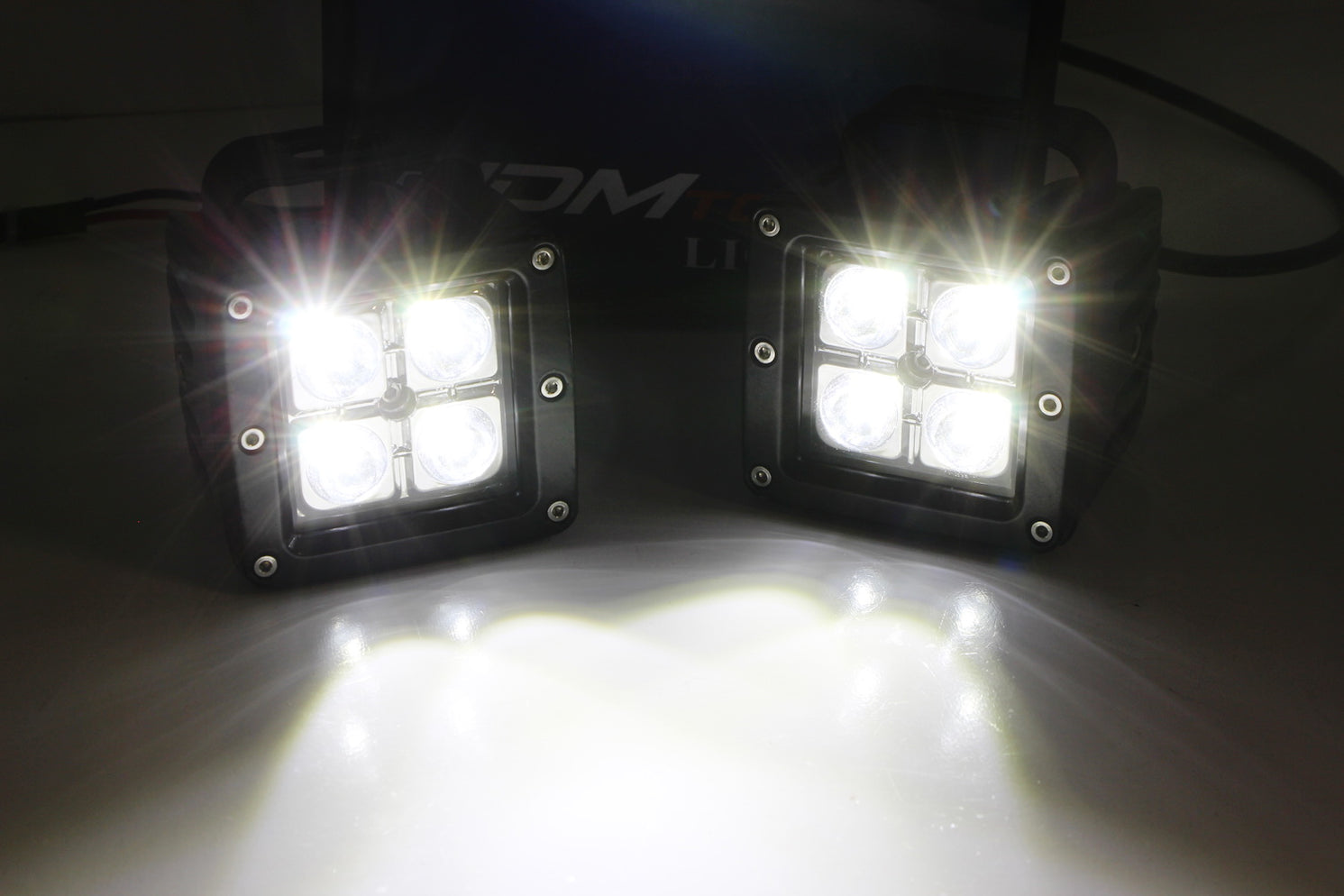 CREE LED Pod Lights w/ A-Pillar Mounting Brackets, Wiring For 2017+ Ni ...