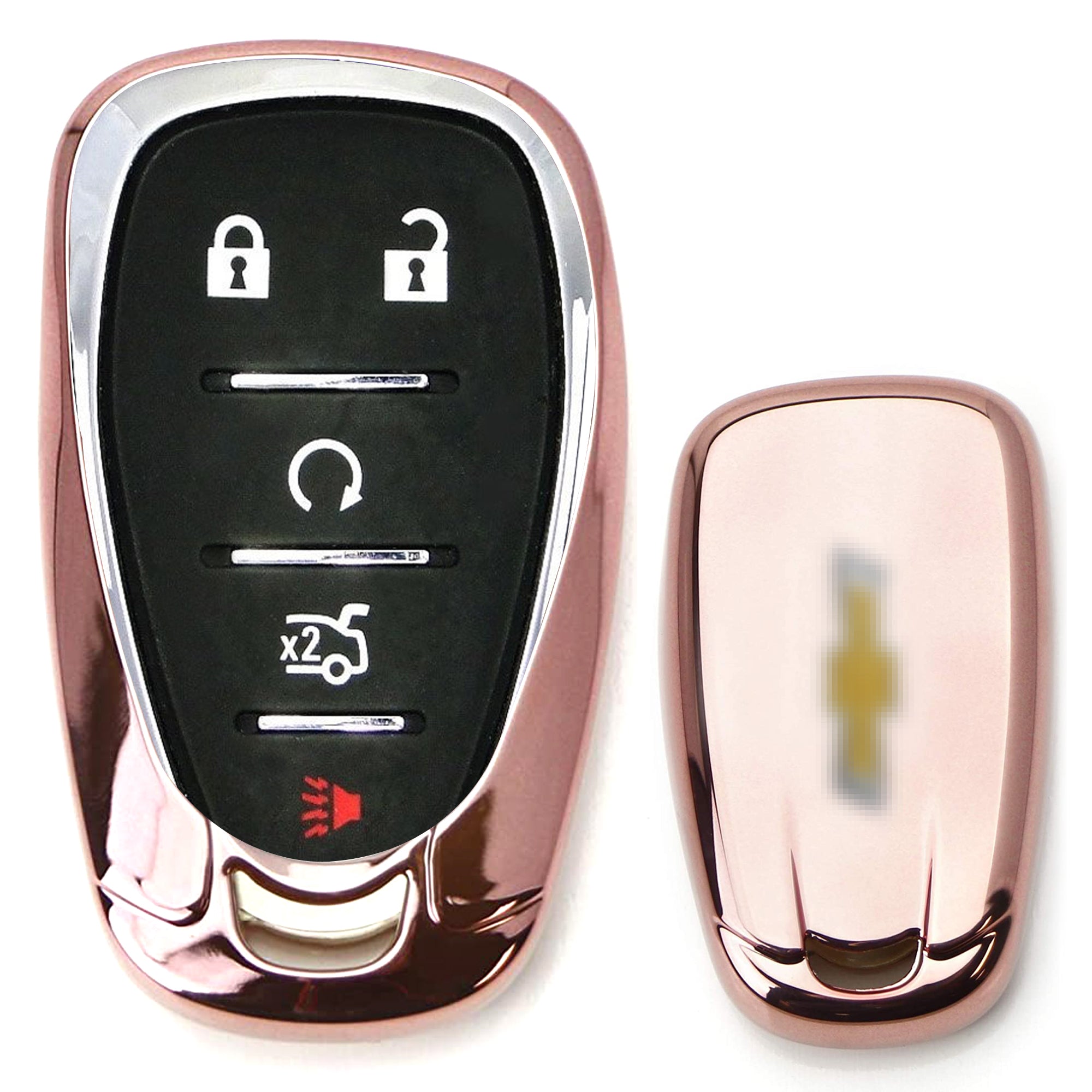 Glossy Pink Smart Key Fob Shell For Chevy Camaro Malibu Cruze Spark Vo — iJDMTOY.com