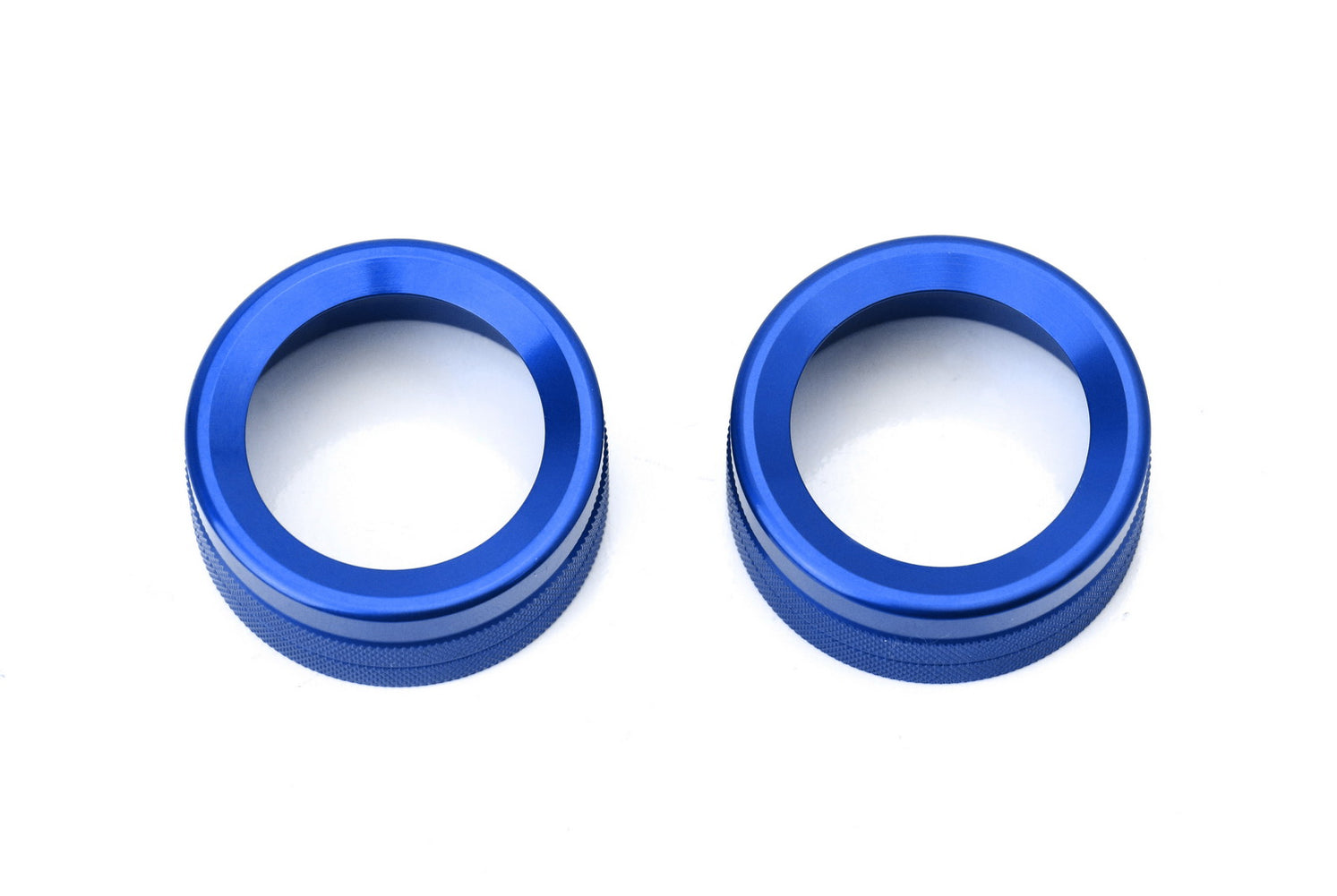 Blue Aluminum AC Climate Control and Radio Volume Knob Ring Covers For ...