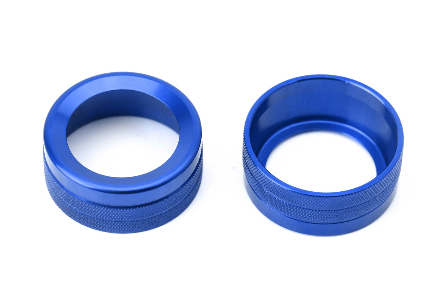 Blue Aluminum AC Climate Control and Radio Volume Knob Ring Covers For ...