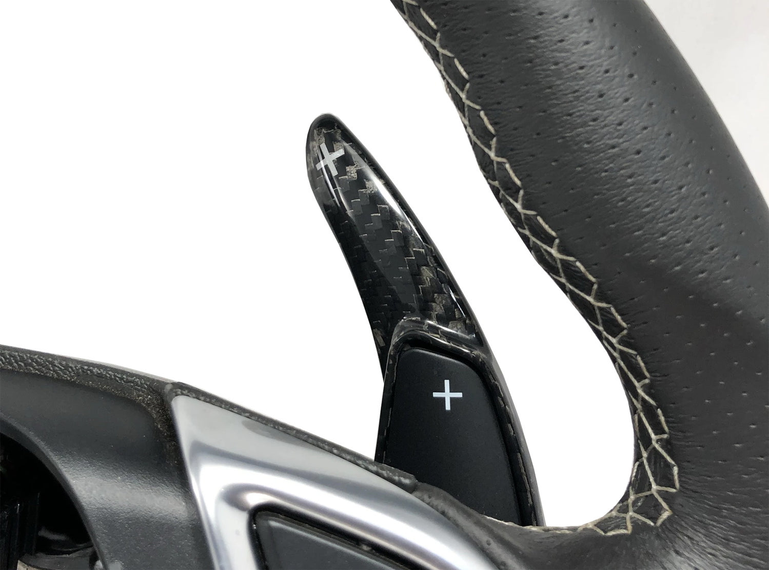 Carbon Fiber Steering Wheel Paddle Shifter Extension For Chevy 14-19 C ...