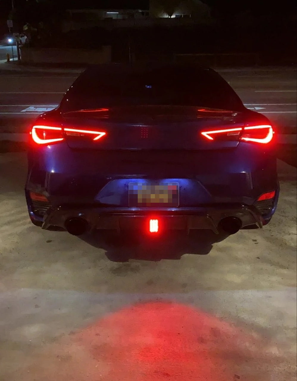 Universal Smoked Lens 15-LED Rear Bumper Diffuser Rear Fog Light Kit f ...