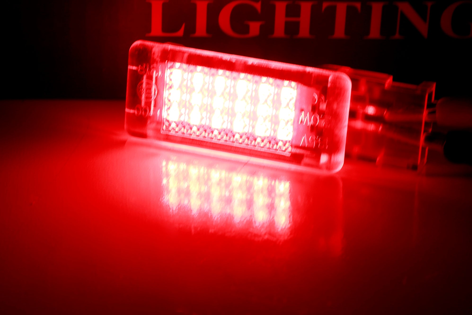Brilliant Red LED Compartment Glove Box or Footwell Lights Compatible ...