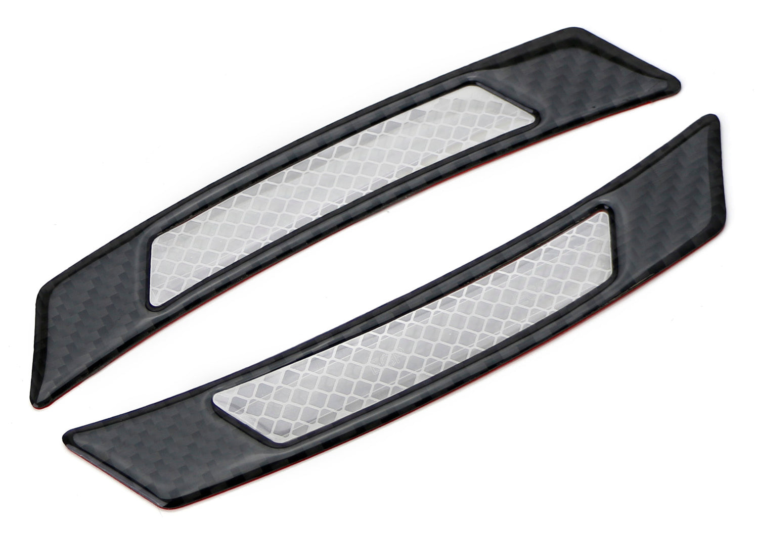 Universal White Reflective Side Marker Sticker w/Outer Black For Wheel ...