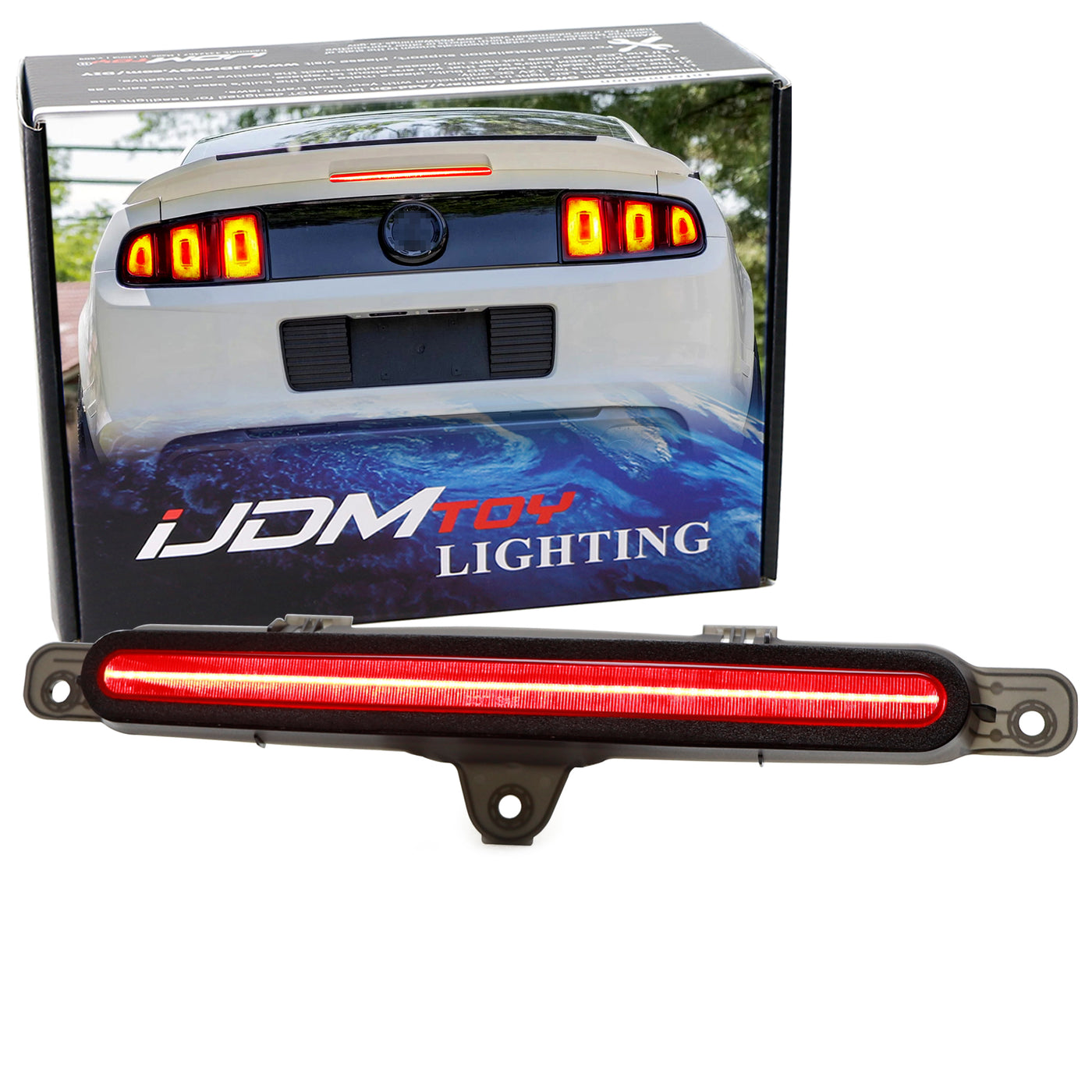 Smoked Lens Full LED Trunk Lid/Spoiler Third Brake Light For 2010-2014 ...