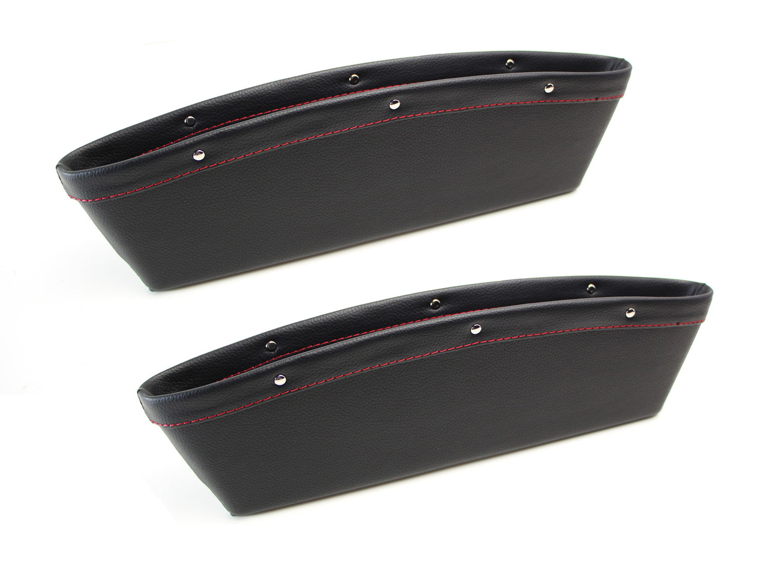 Black Leather Car Side Pocket Organizers, Car Seat Catchers For Key, W ...