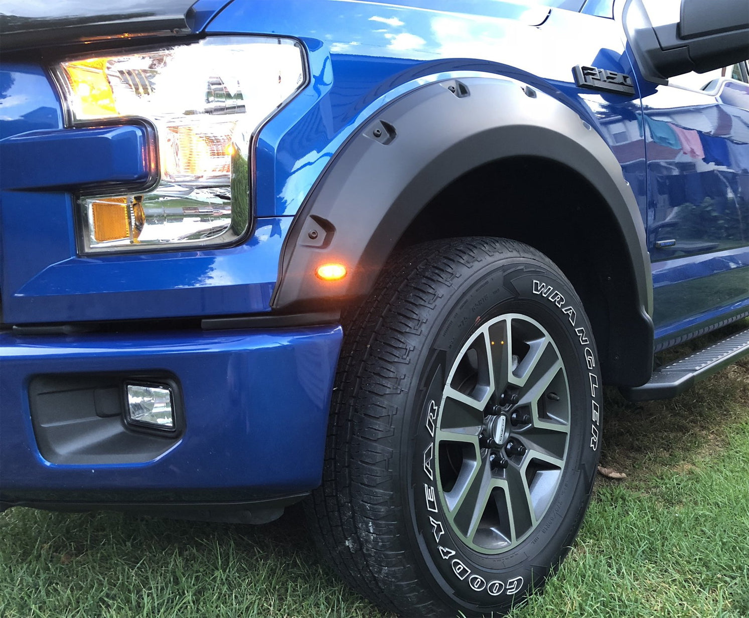 Clear Lens Amber Full LED Front Fender Flare Side Markers For 10-14 Fo ...