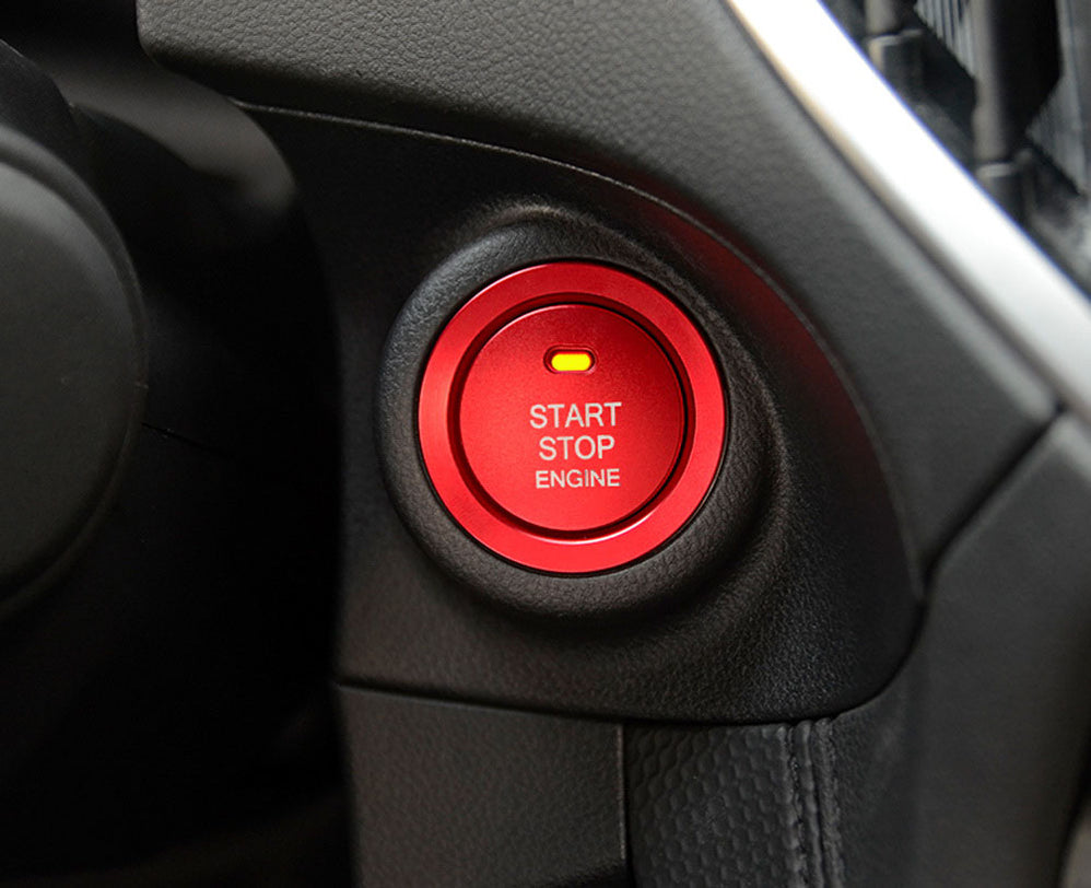 Red Engine Push Start Button, Surrounding Ring For Subaru BRZ Crosstre ...