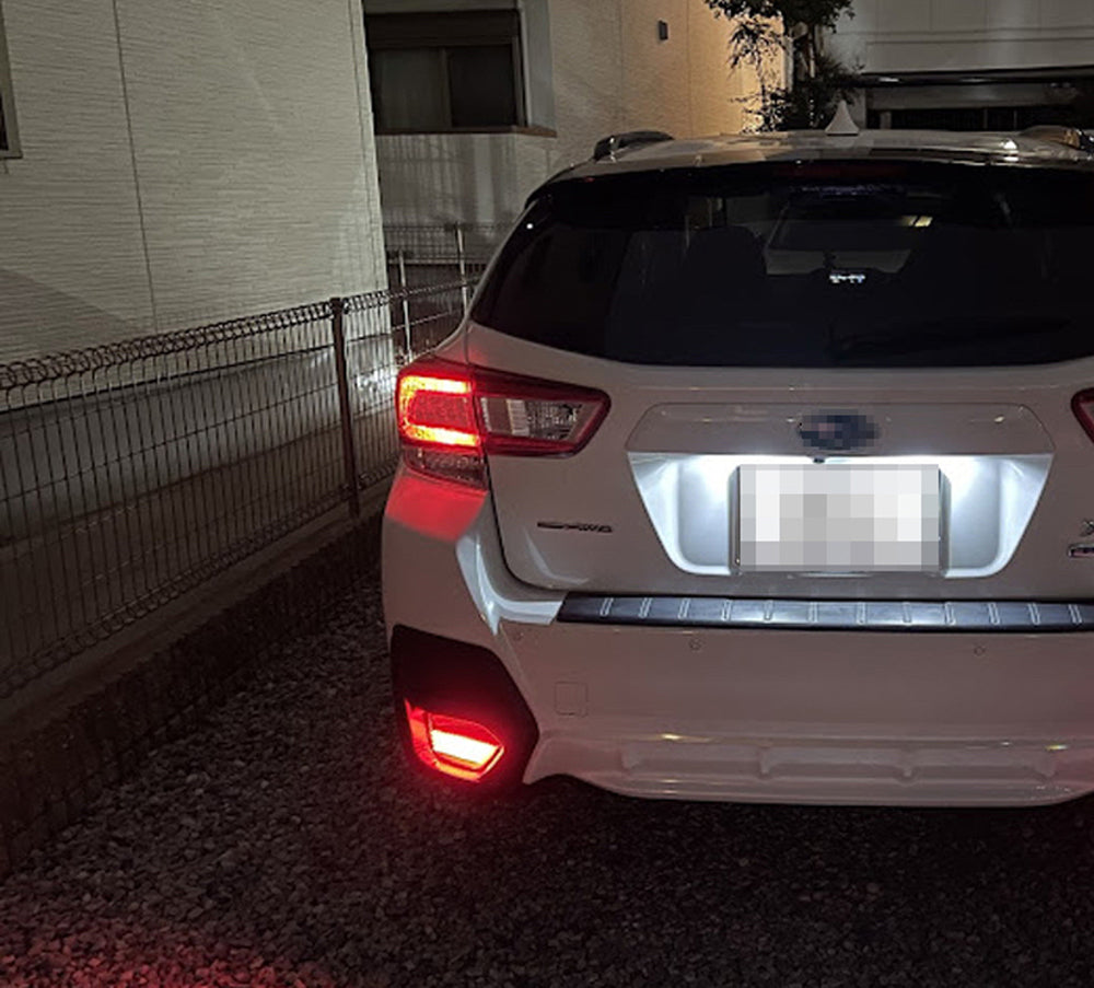 JDM Dual LED Rear Bumper Reflector Rear Fog Light Kit For Subaru 18-22 ...