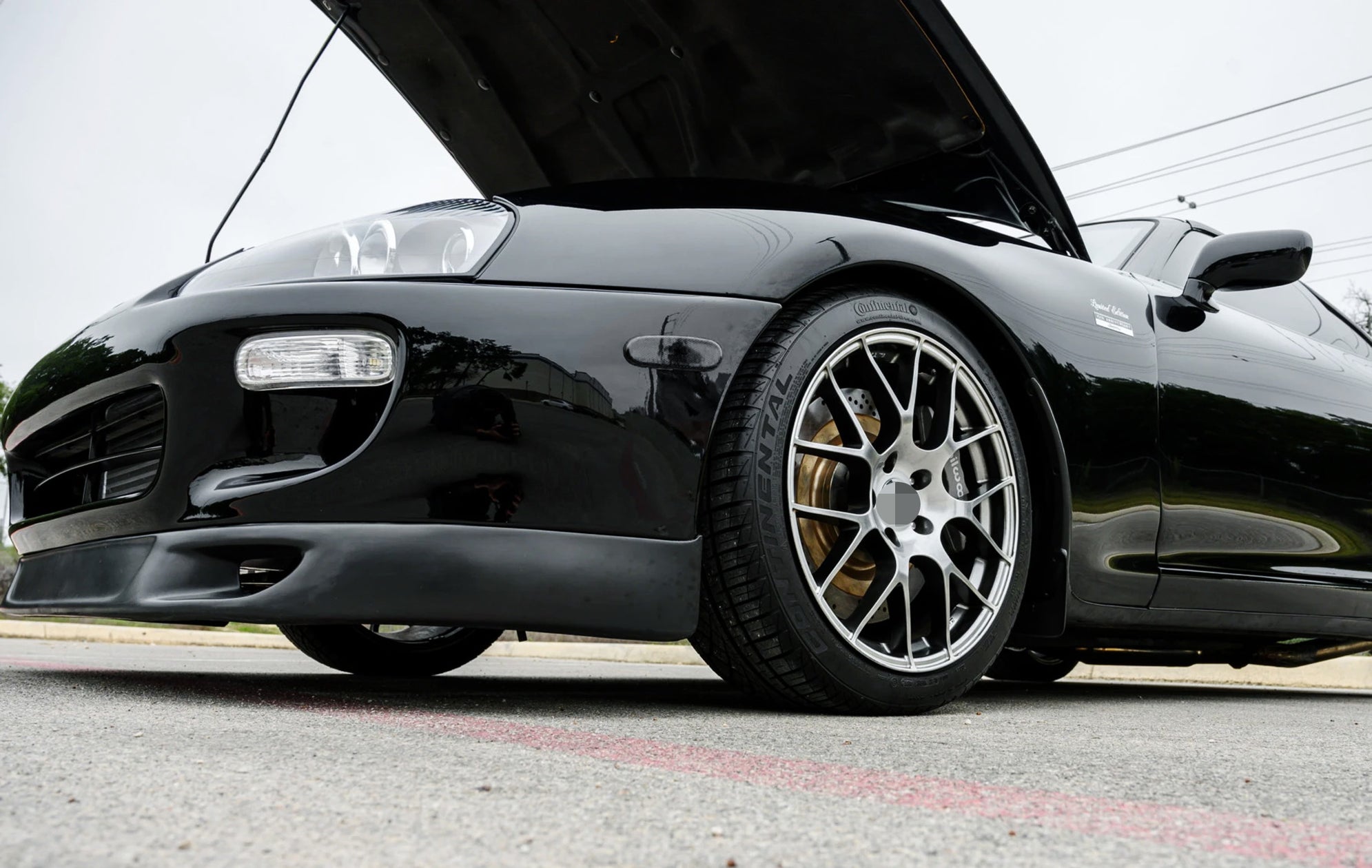 Smoke Lens Amber LED Front Bumper Side Markers For Toyota Supra JZA80 ...