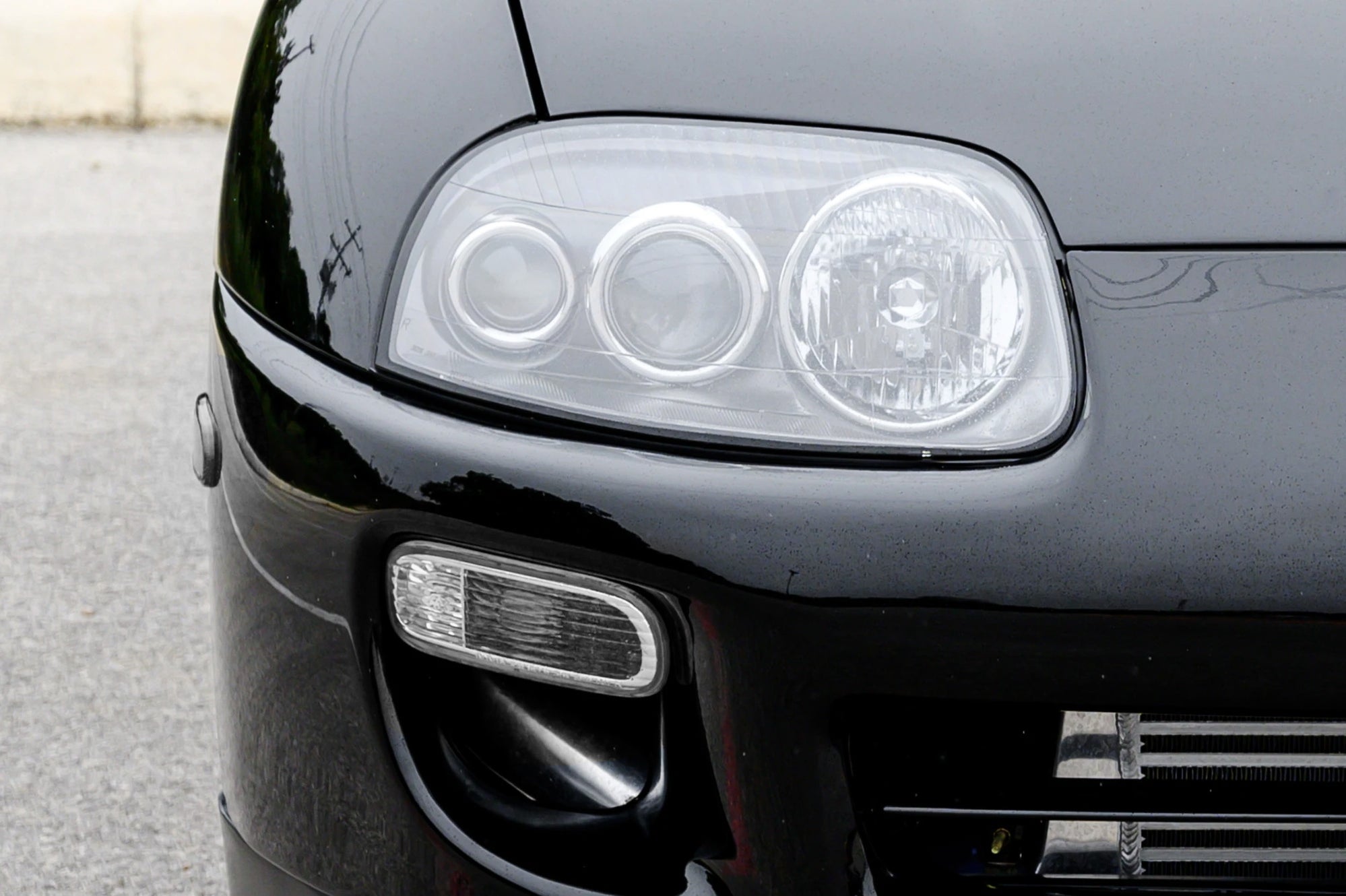 Smoke Lens Amber LED Front Bumper Side Markers For Toyota Supra JZA80 ...