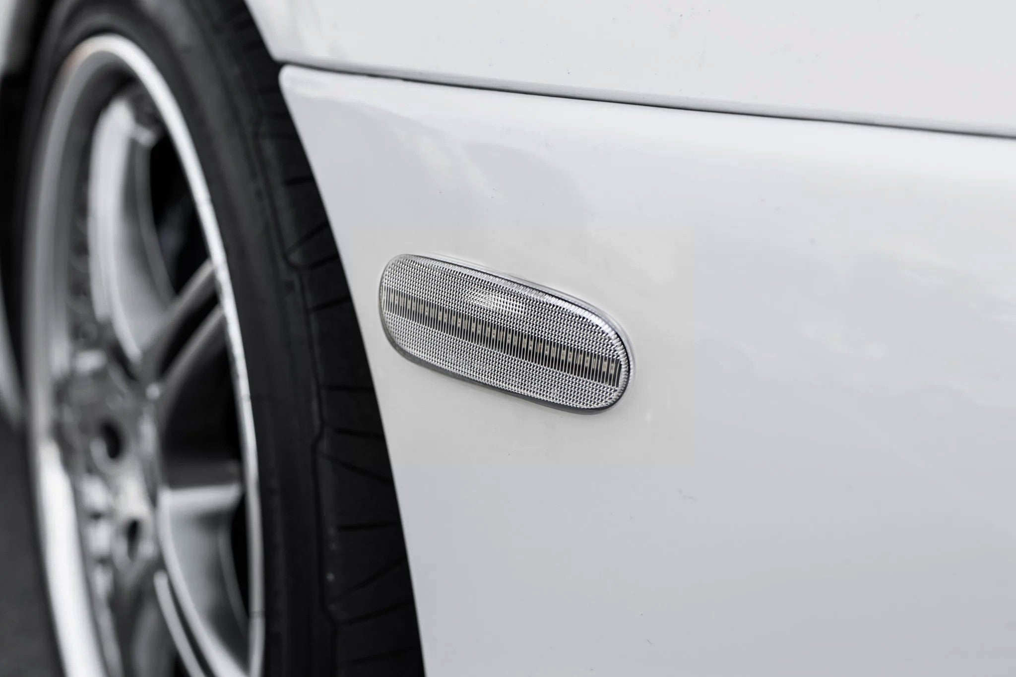 Clear Lens Amber LED Front Bumper Side Markers For Toyota Supra JZA80 ...