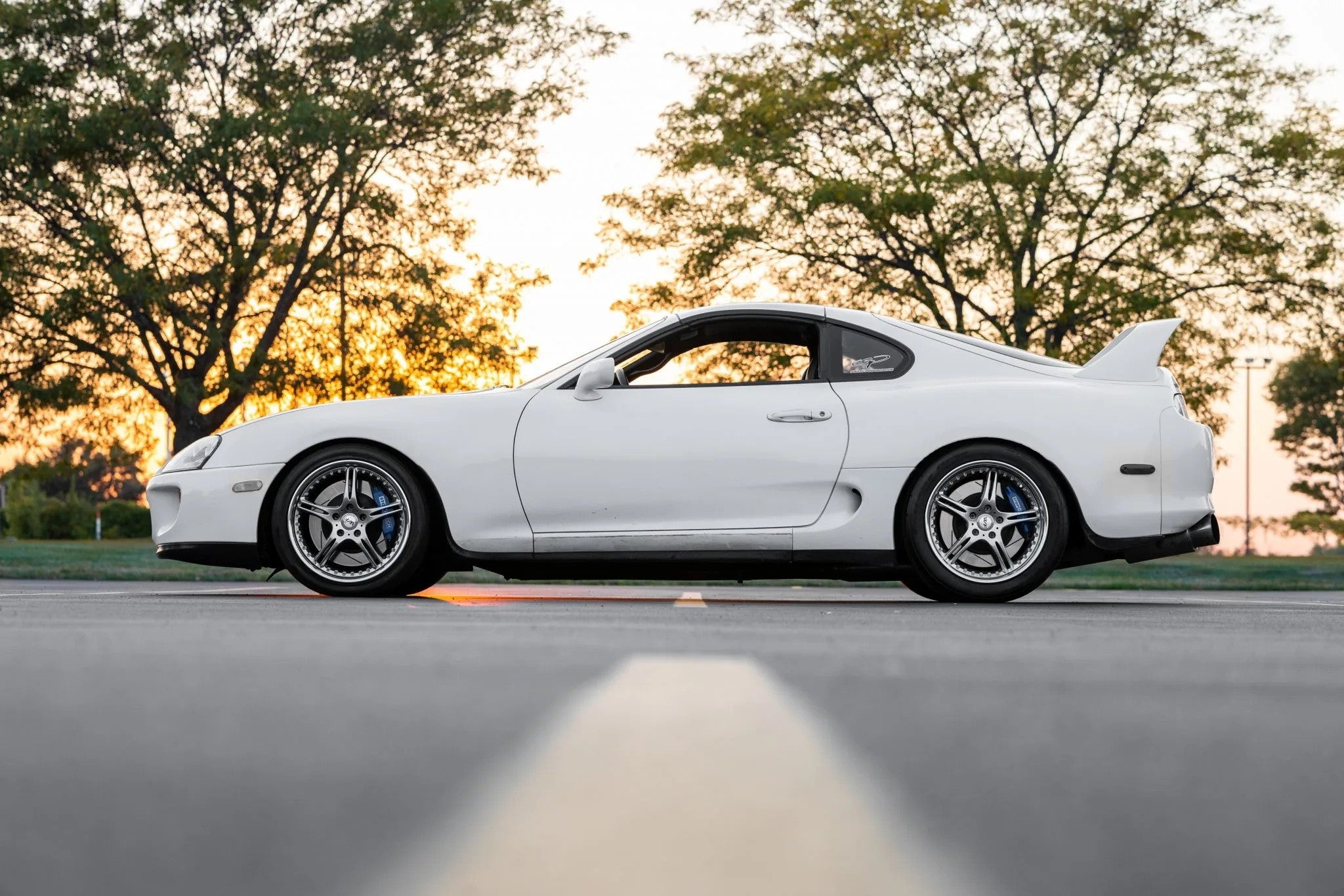 Clear Lens Amber LED Front Bumper Side Markers For Toyota Supra JZA80 ...