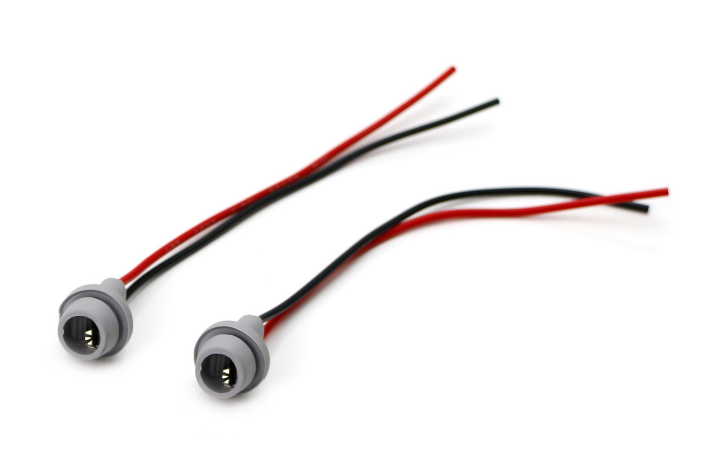 (2) 168 194 2825 W5W 920 921 T10 T15 Rubber Base Socket w/Pigtail Wiri ...