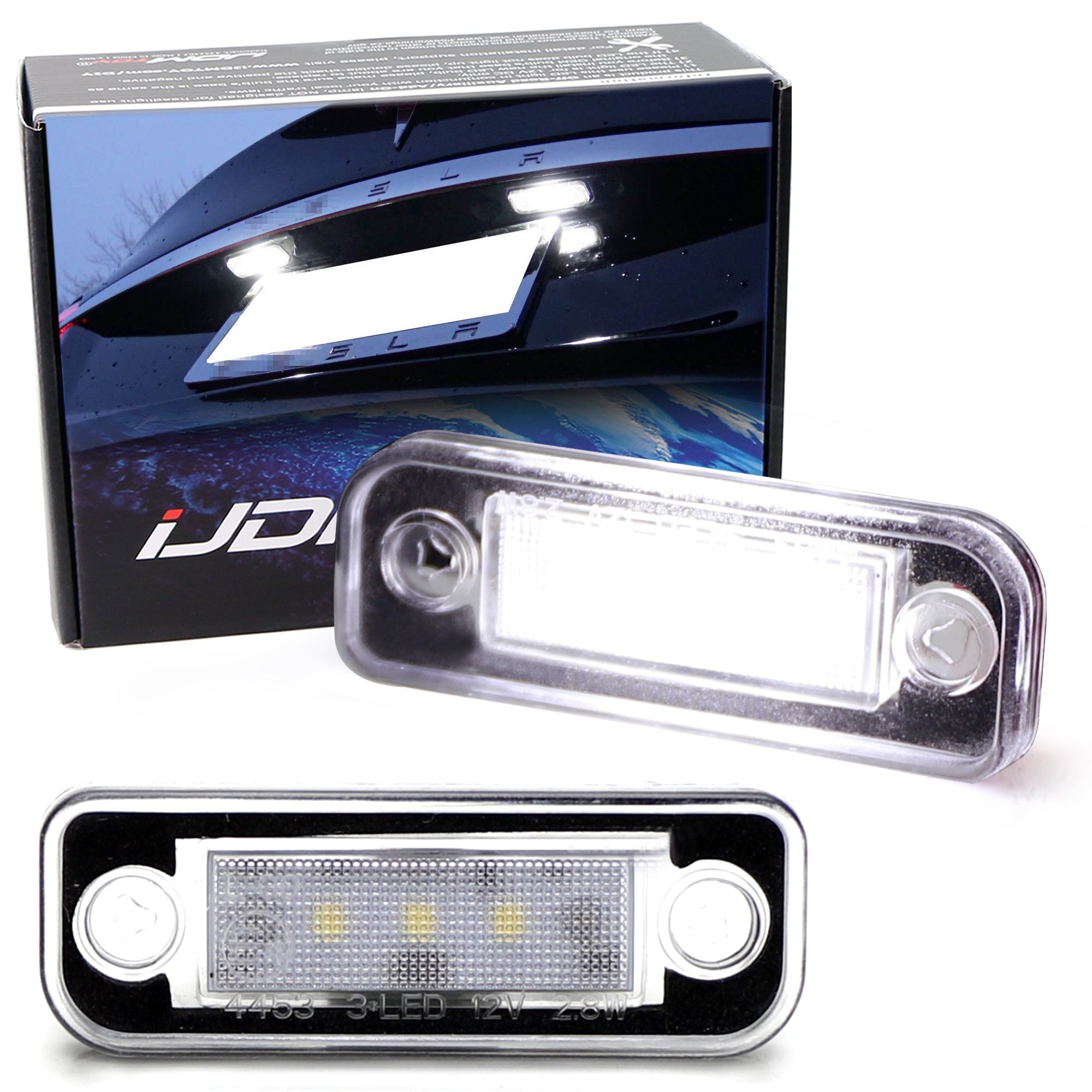 Direct Bolt-On Replace White Full LED License Plate Lamps For 12-16 Te ...