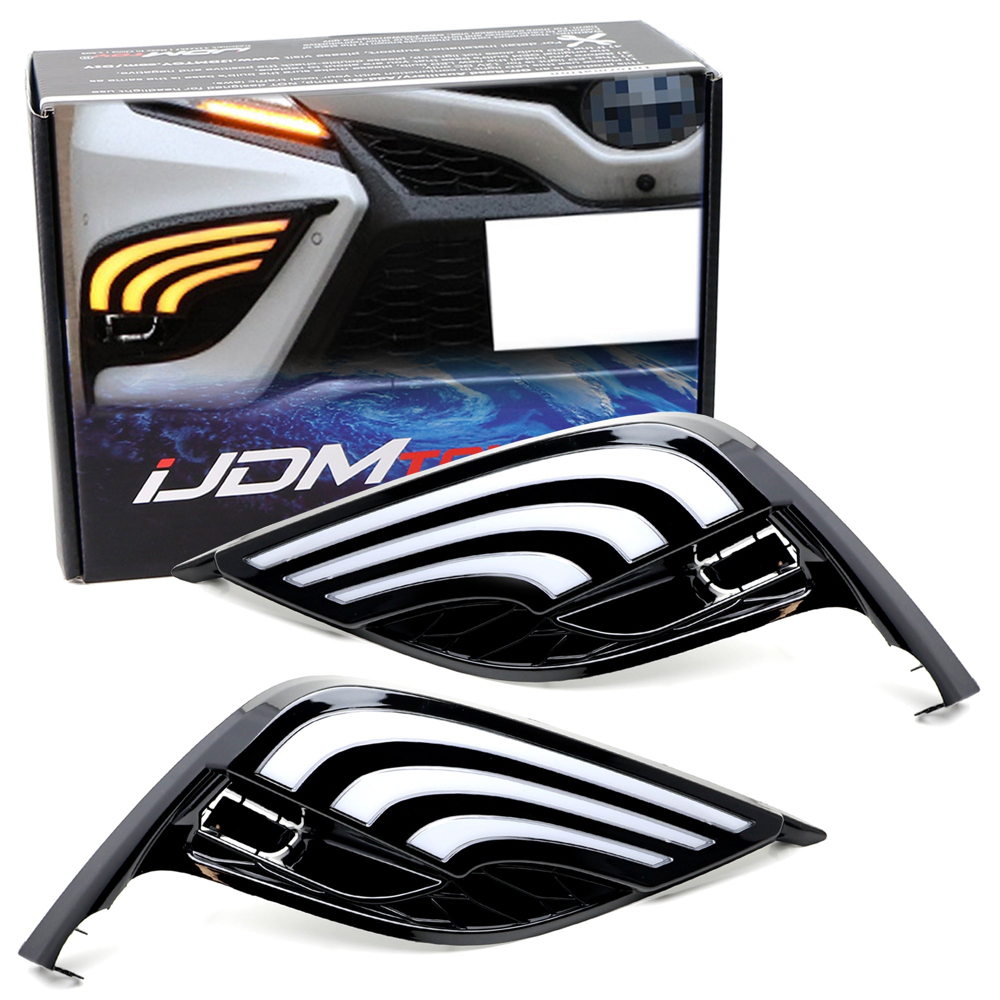 Switchback Sequential Blink LED DRL Daylight Kit For 21+ Toyota Camry ...