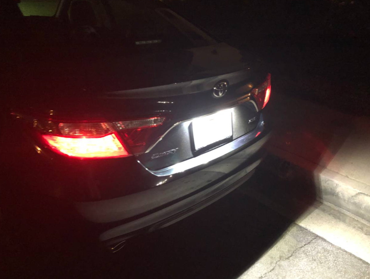 White Full LED License Plate Lights For Toyota Camry Highlander Avalon ...