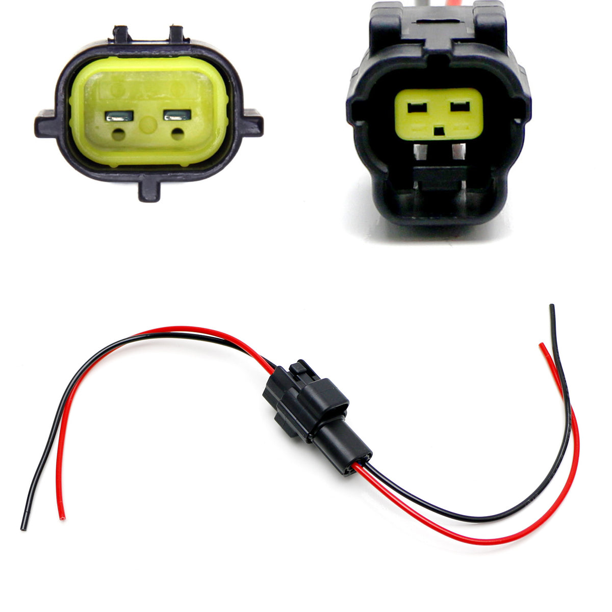 2-Pin ECT/ECTS Engine Coolant Temperature Sensor Connector Plug w/ Lea ...