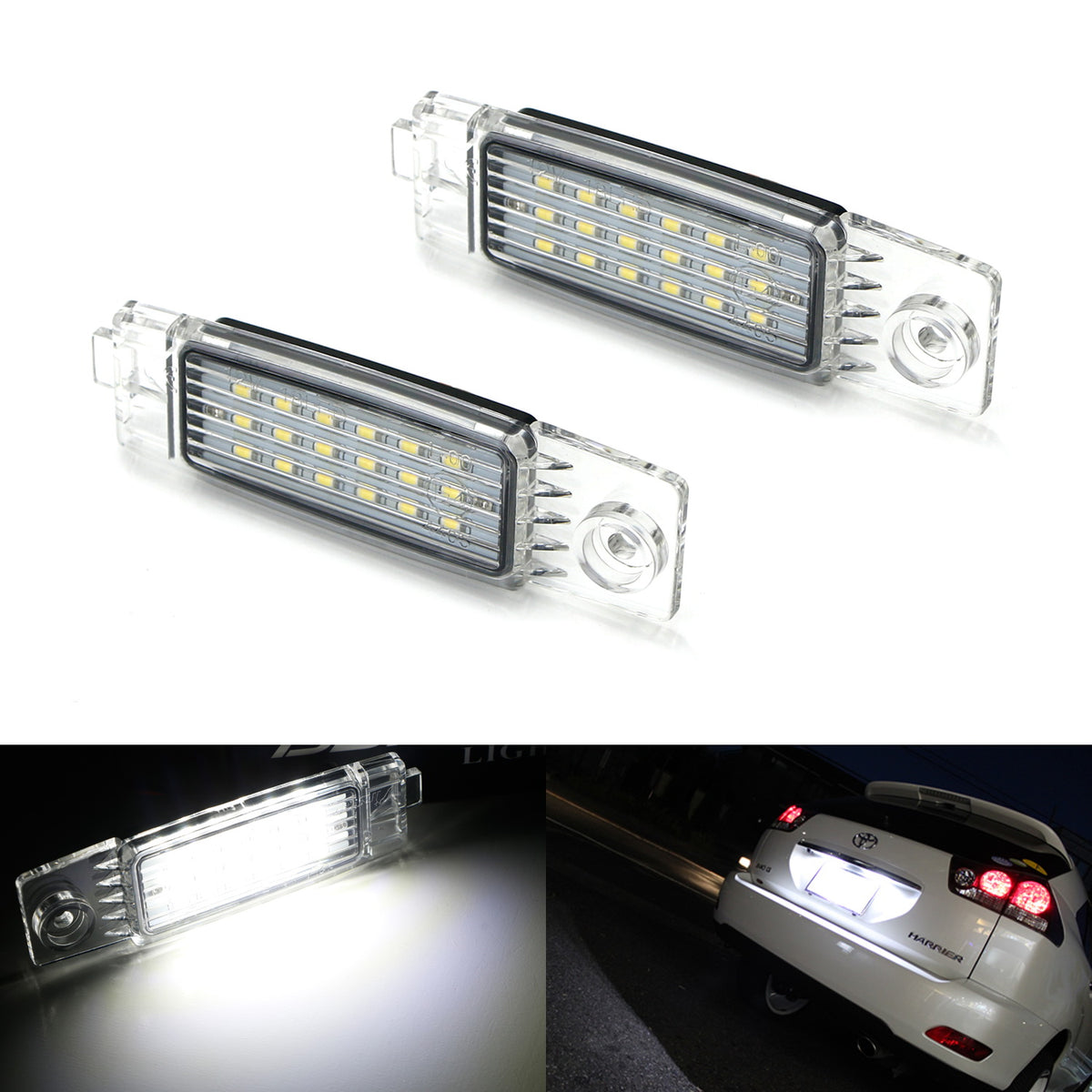 OEM-Replace 18SMD LED License Plate Light Assy For Toyota Highlander L ...