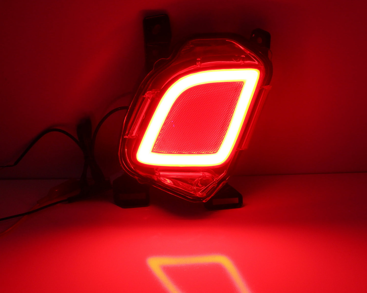 LED Rear Fog Lights Bumper Reflector Brake Running Lamps For 2014-19 H ...