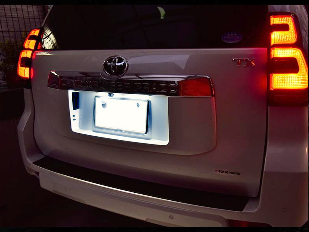 OEM-Replace 18-SMD White LED License Plate Lights For Toyota Land Crui ...