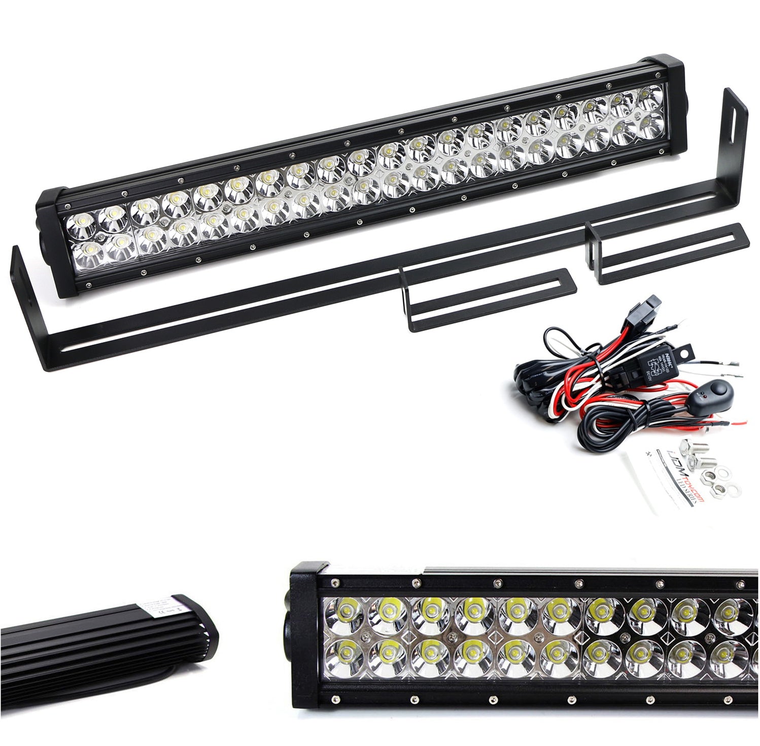 19+ Toyota RAV4 Behind Front Grille LED Light Bar w/Mount Brakcet Wire ...